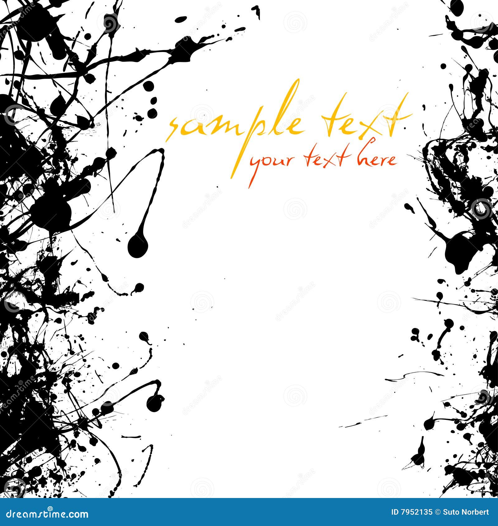 Black Ink Abstract Background Stock Vector - Illustration of conceptual ...