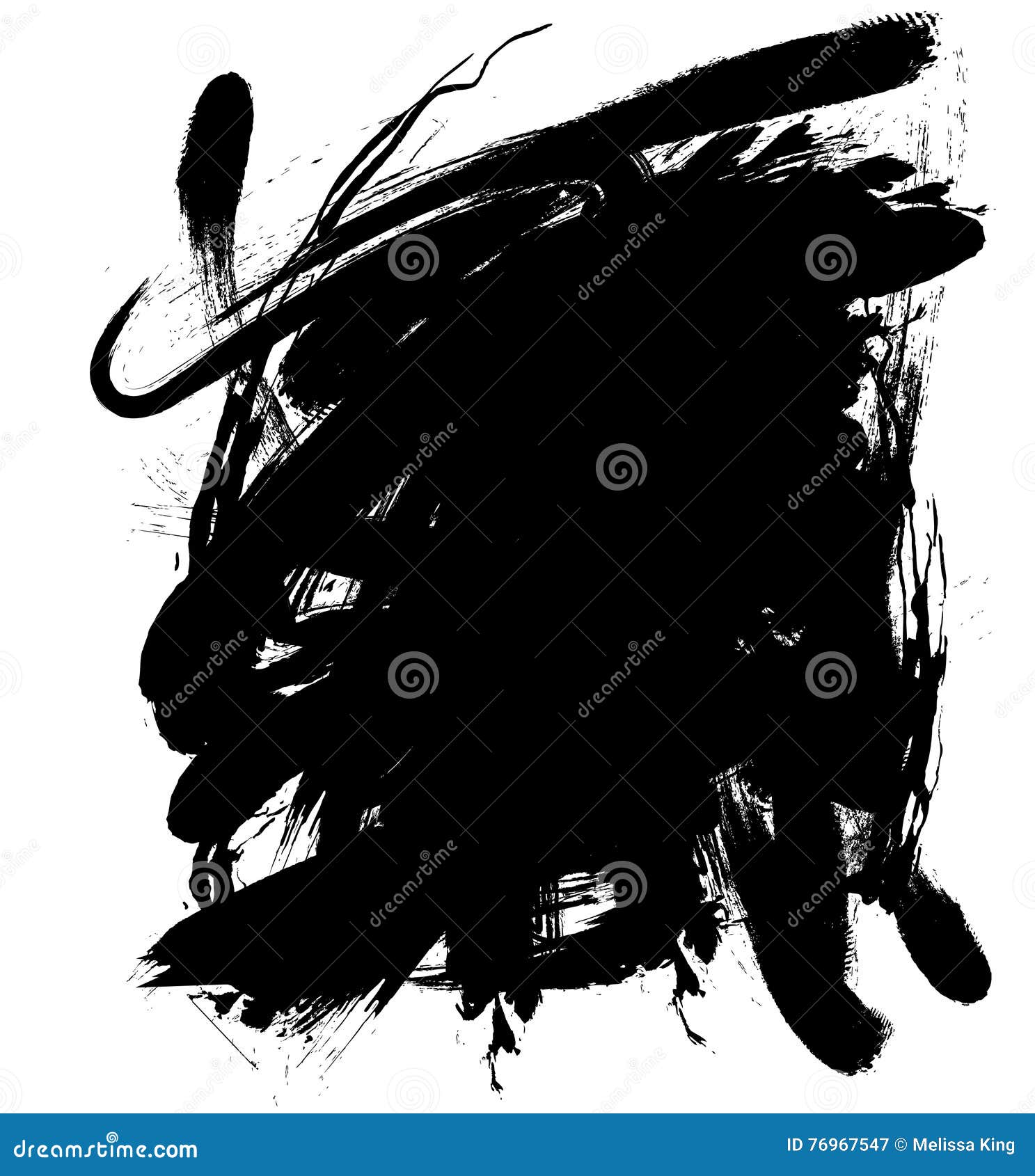 Black ink blob stock illustration. Illustration of liquid - 76967547