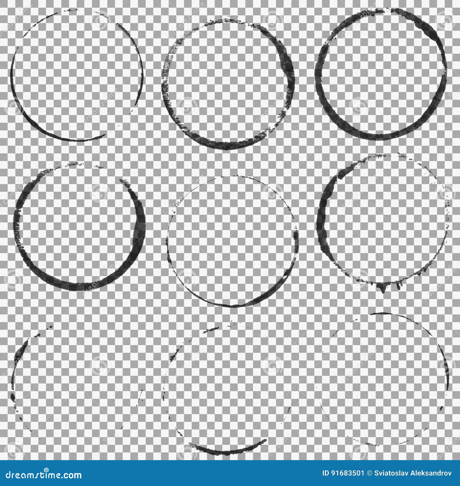 Black Ink Brush Strokes Smeared on Surface Stock Vector - Illustration ...