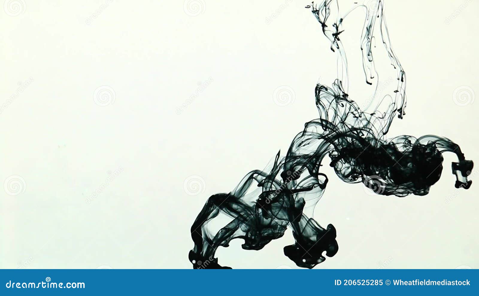 Black Ink Dripping into Water and Diffusing Stock Video - Video of ...