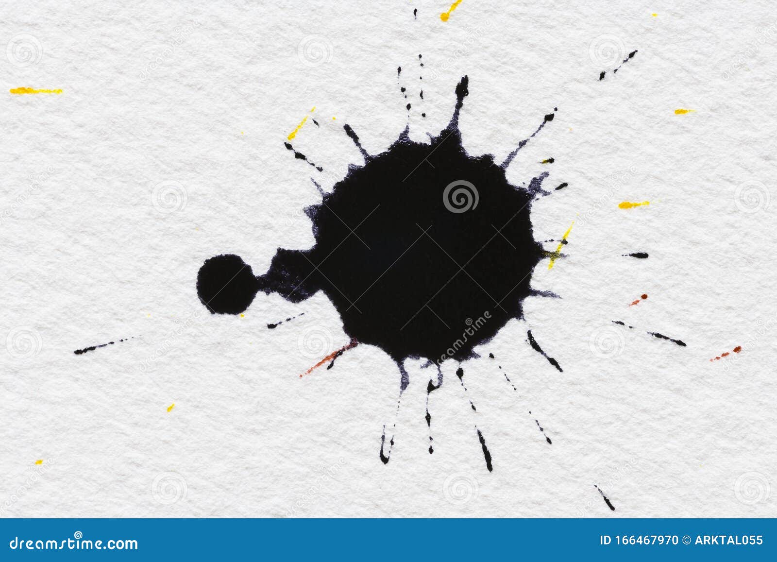 Ink Drop on Paper Macro Close Up Stock Photo - Image of liquefied ...