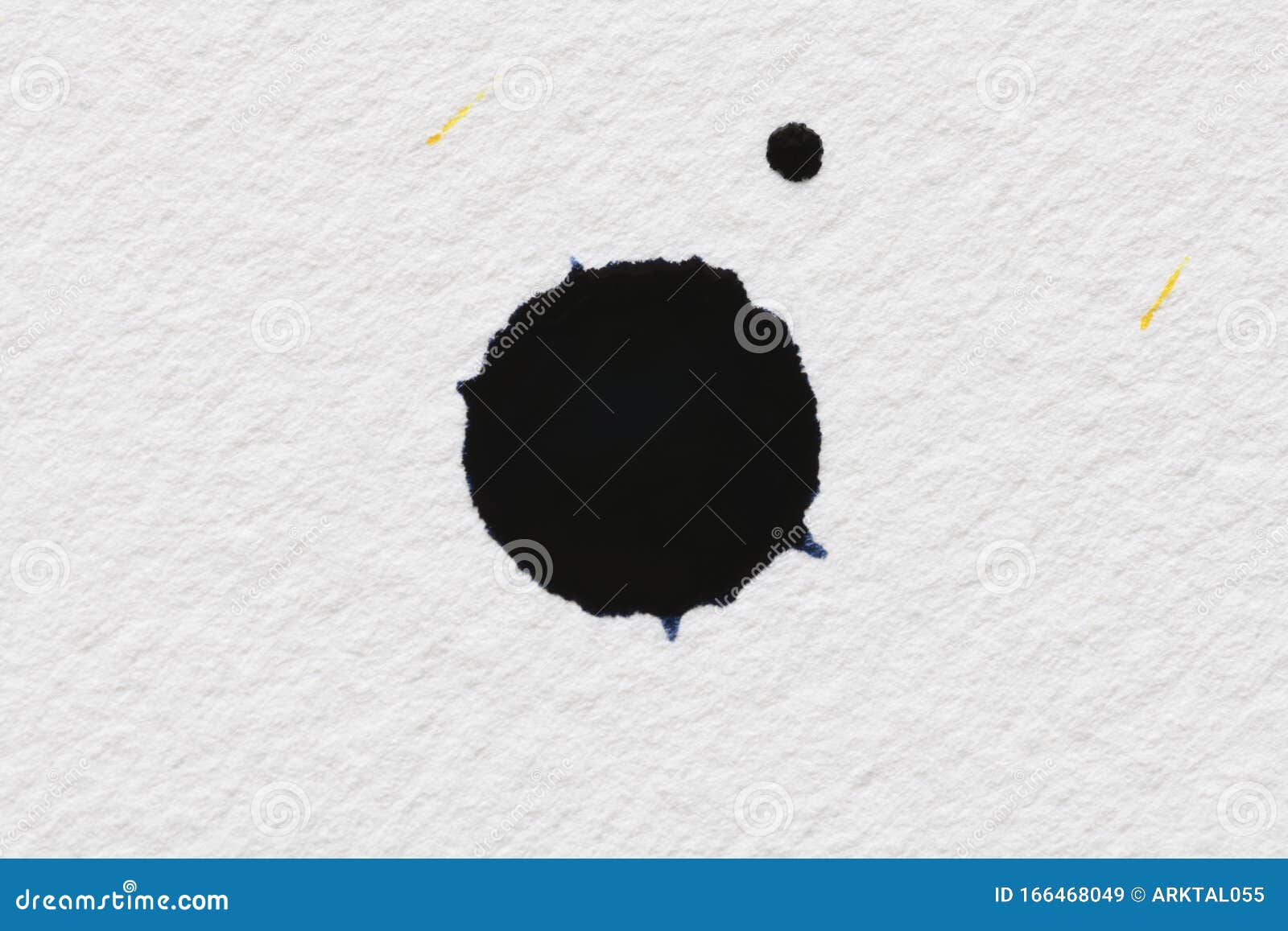 Ink Drop on Paper Macro Close Up Stock Image - Image of drop, arts ...