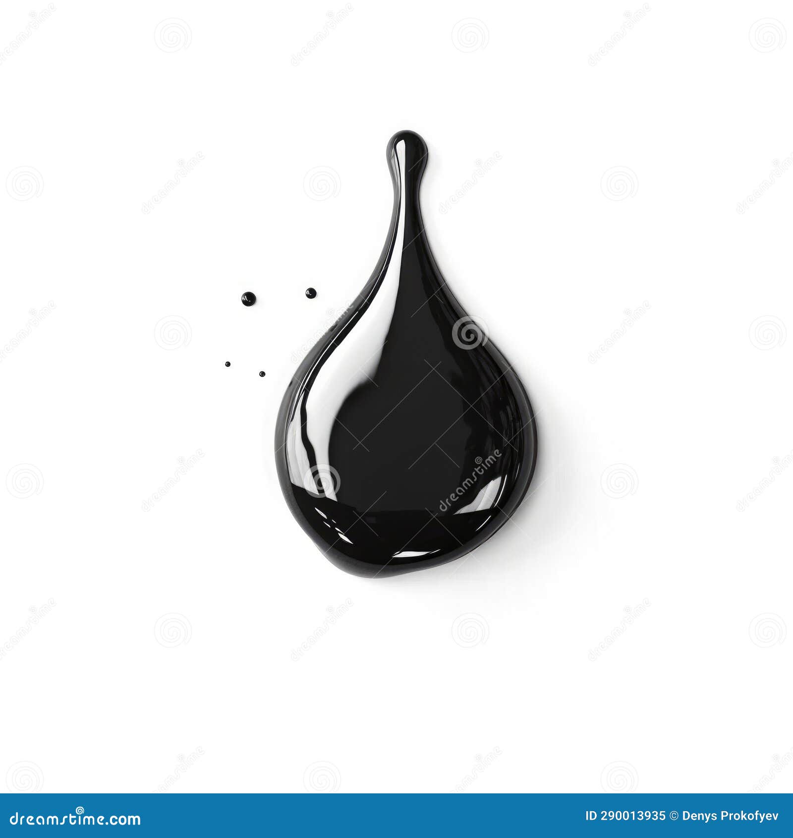 Black ink drop on white stock illustration. Illustration of abstract ...