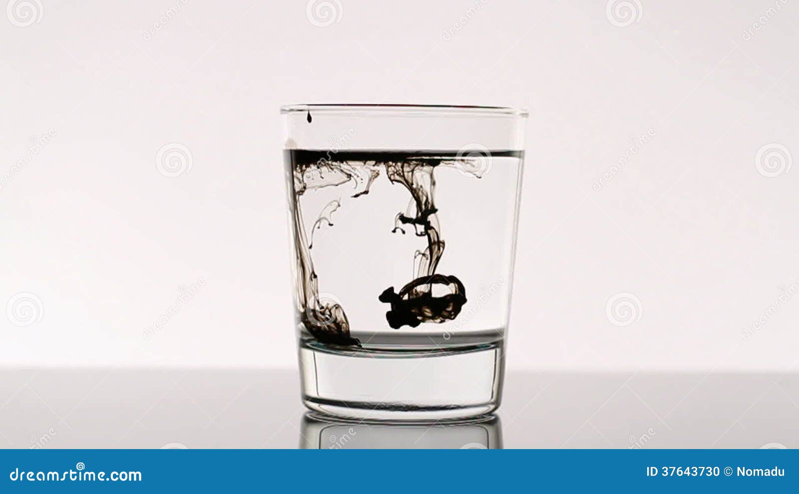 Black Ink Dropping in Water Stock Footage - Video of liquid ...