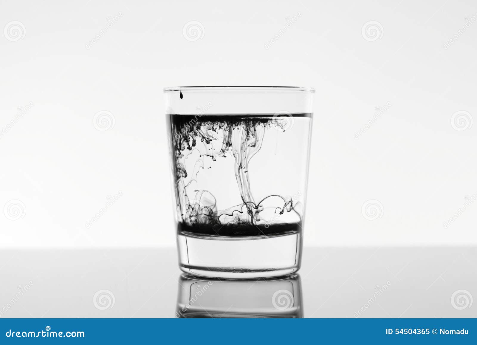 Ink In Water Glass