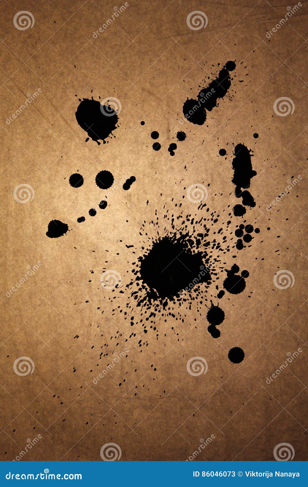 Black Ink Drops on Old Paper Stock Image - Image of grungy, background ...