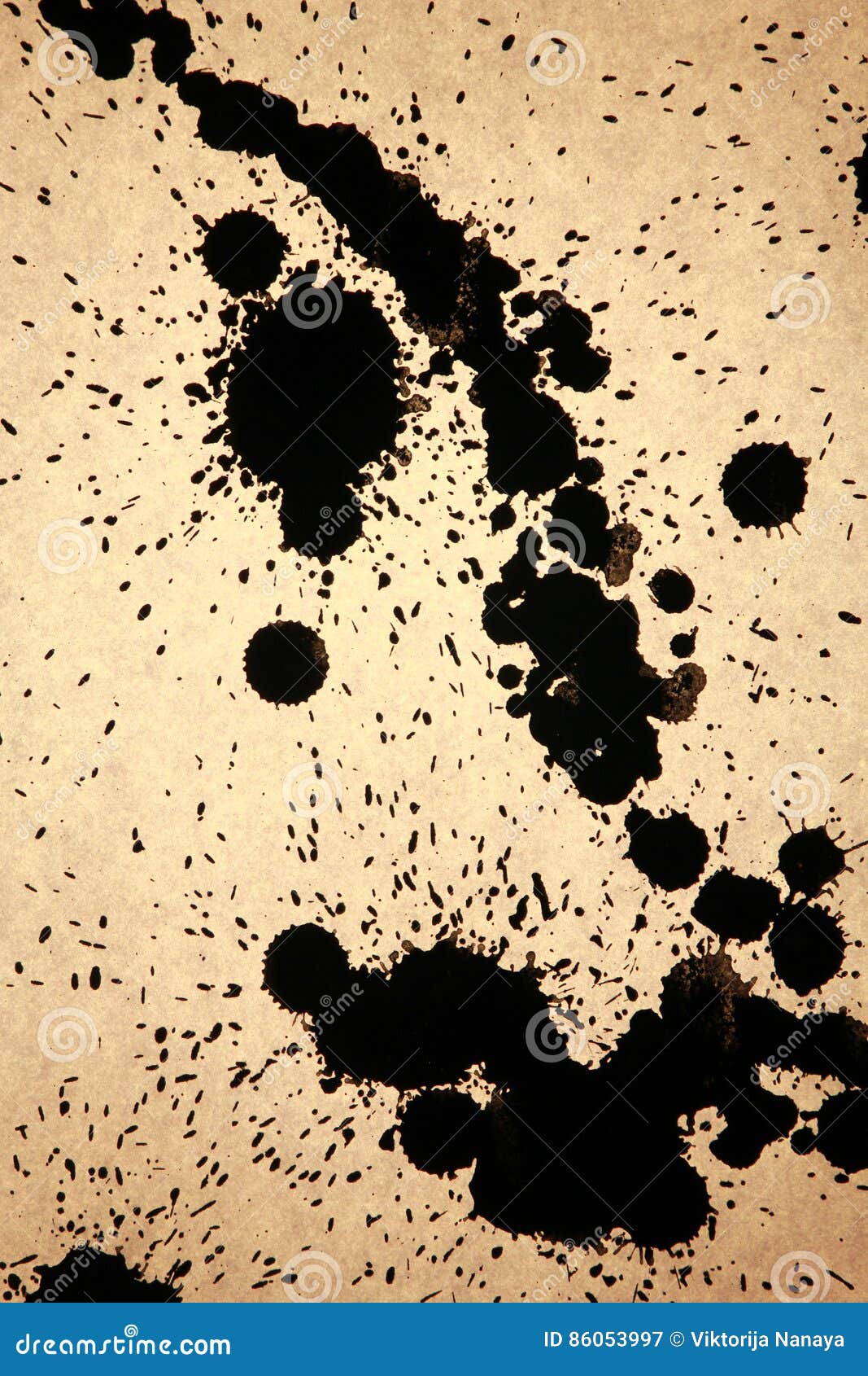 Black Ink Drops on Old Paper Stock Image - Image of droplet, grungy ...