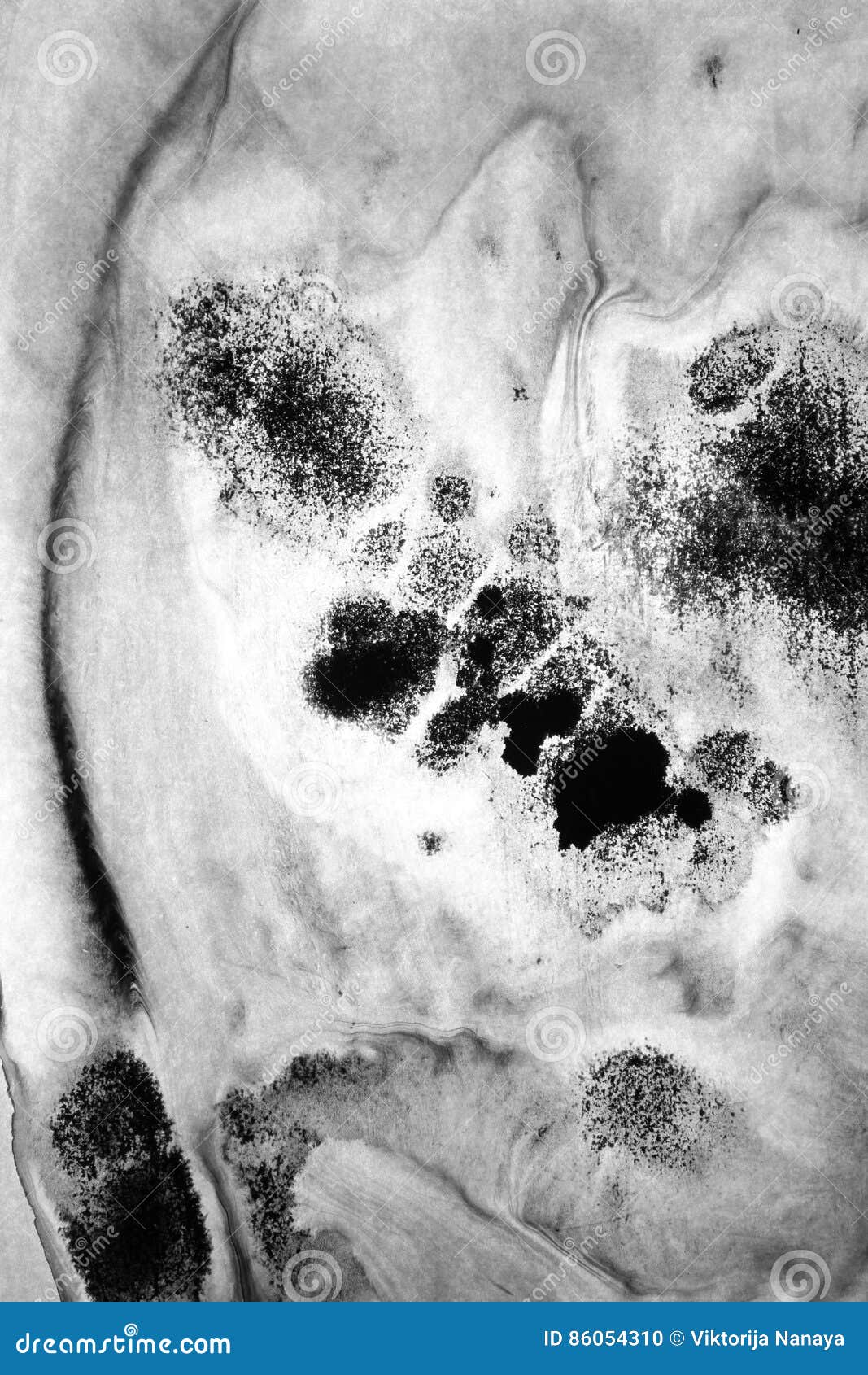 Black Ink Drops on Old Paper Stock Photo - Image of artistic, blob ...