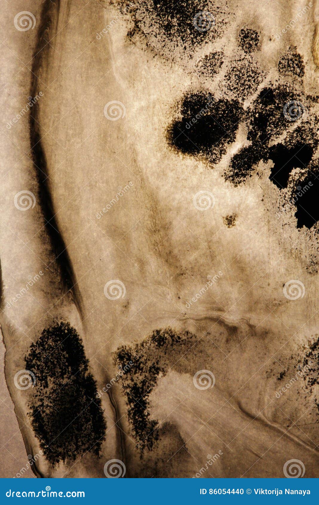 Black Ink Drops on Old Paper Stock Photo - Image of design, beige: 86054440