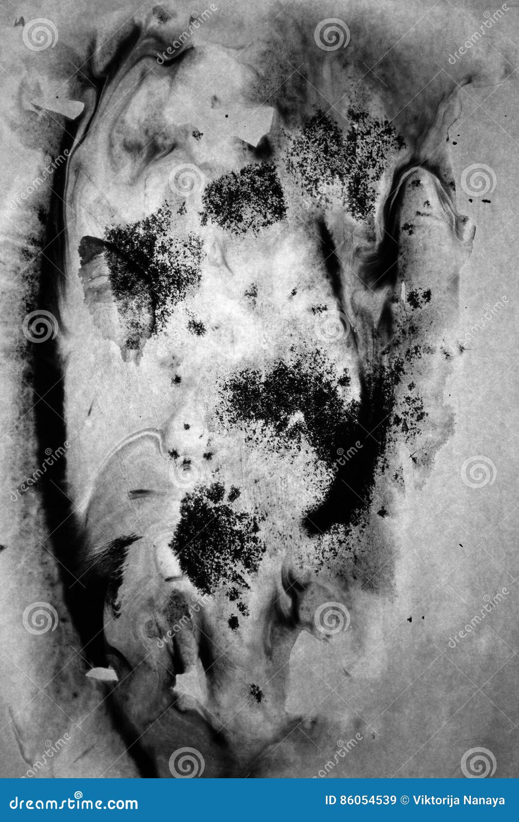 Black Ink Drops on Old Paper Stock Image - Image of blot, paint: 86054539