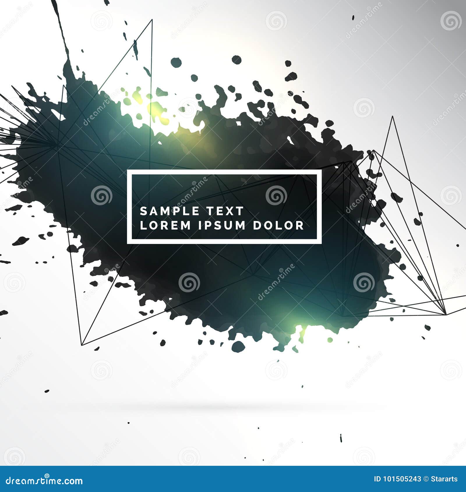 Black Ink Patch Abstract Background Stock Vector - Illustration of ...