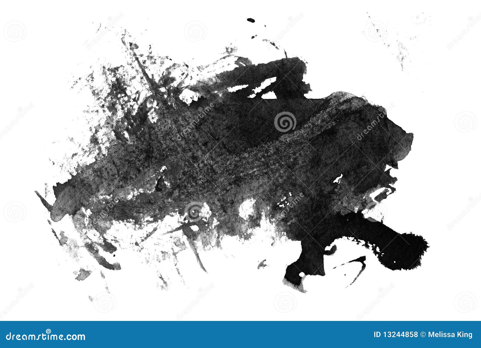 Black ink smeared on white stock illustration. Illustration of messy ...