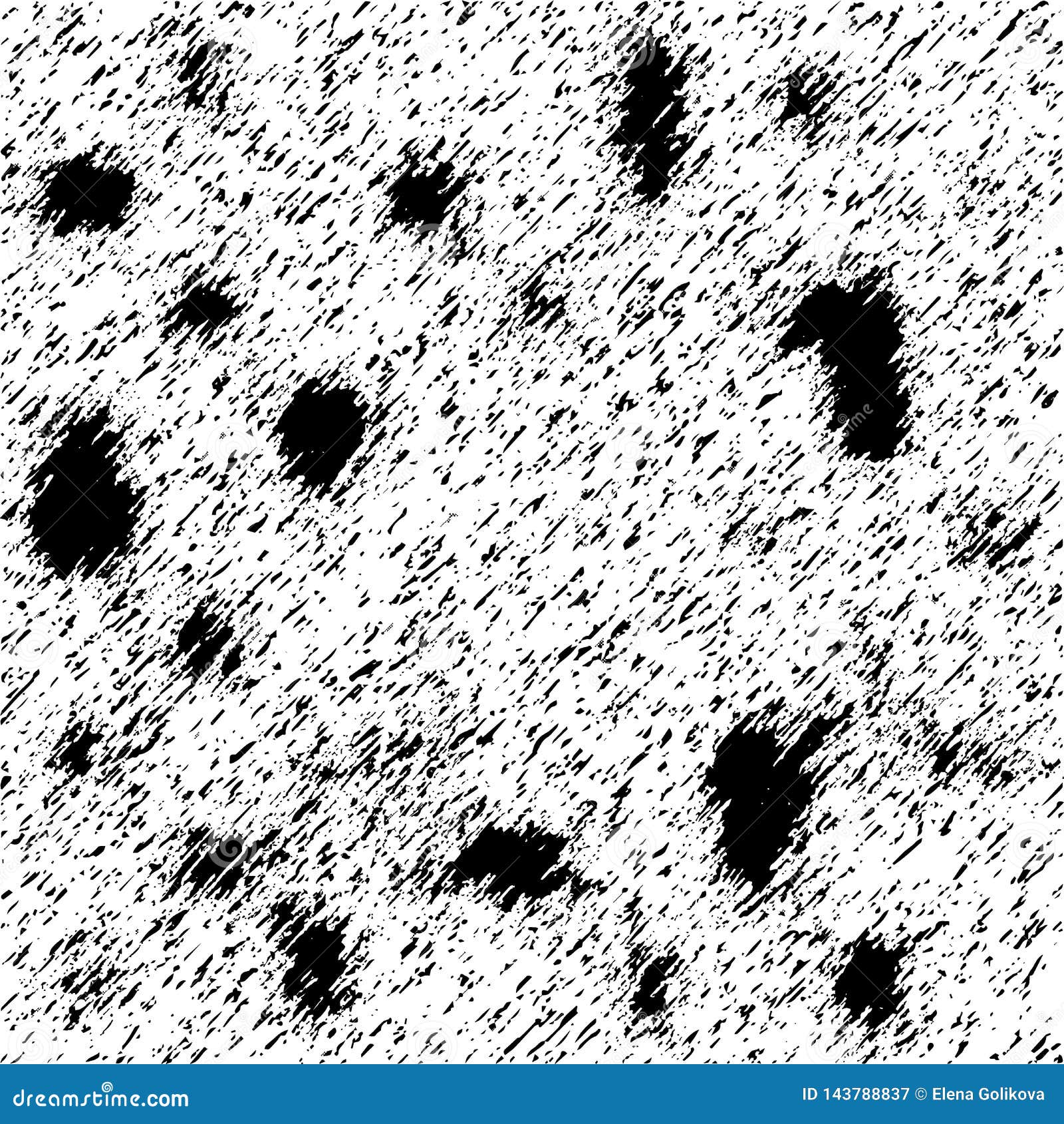 Black Ink Splashes and Blobs. Overlaying Vector Background Stock ...