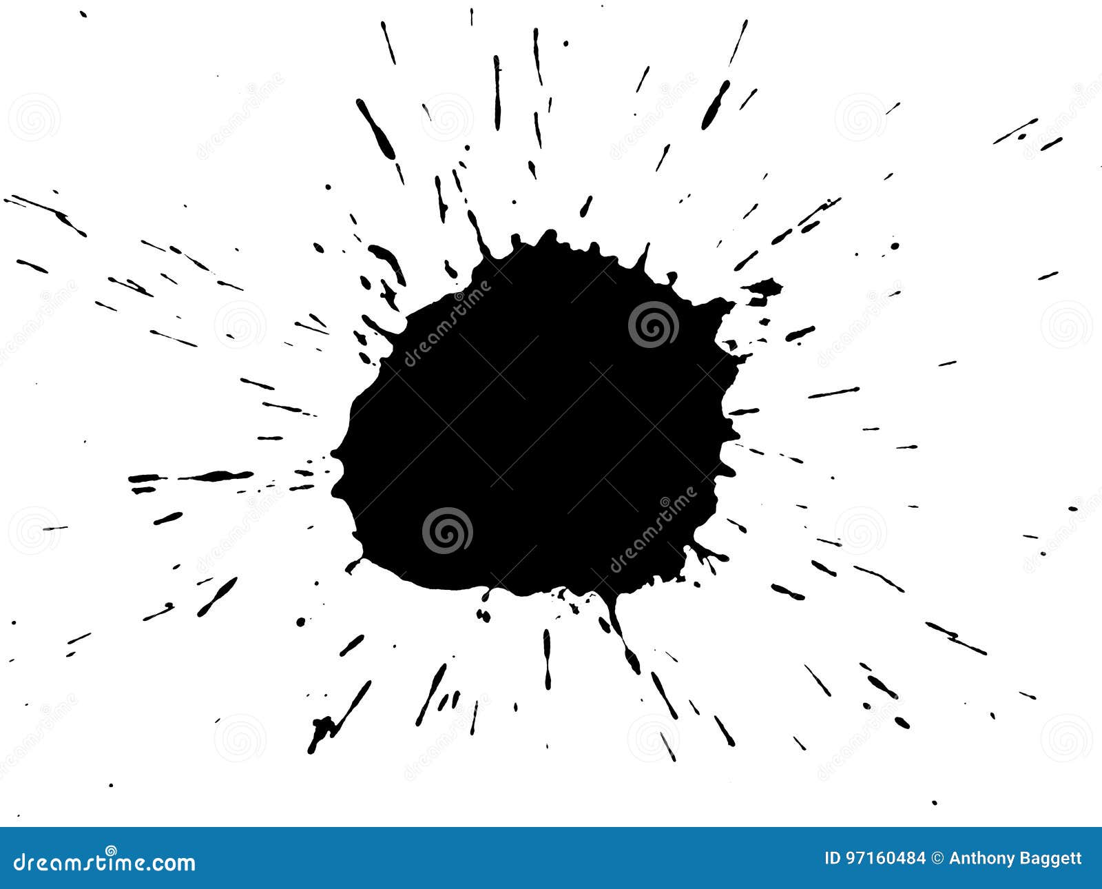 Blood Splatter Black And White