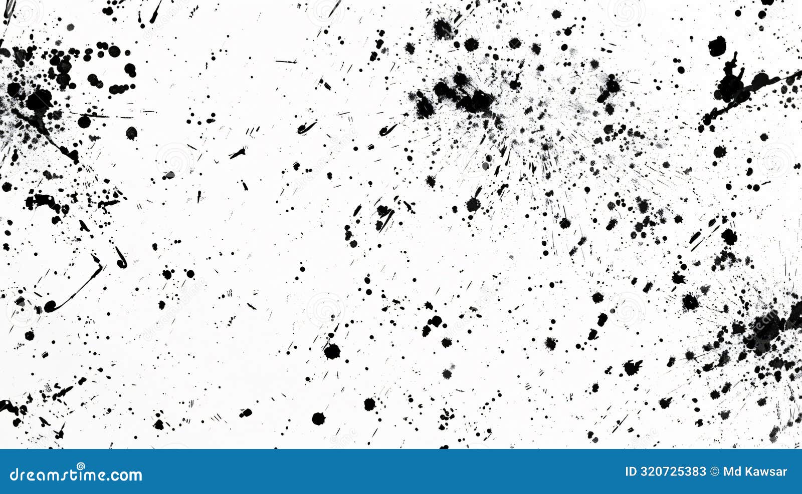 Black Ink Splatter Texture Background Stock Illustration - Illustration ...