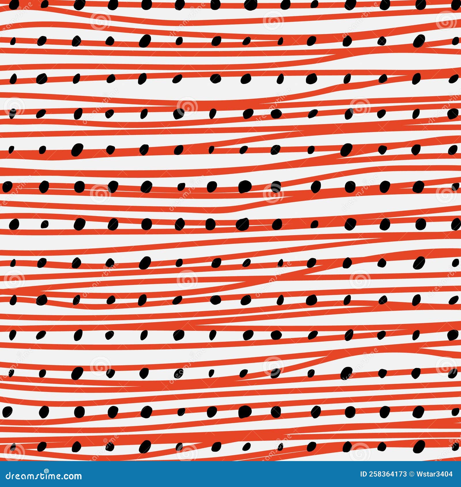 Black Ink Spot and Orange Red Horizontal Lines Pattern Vector ...