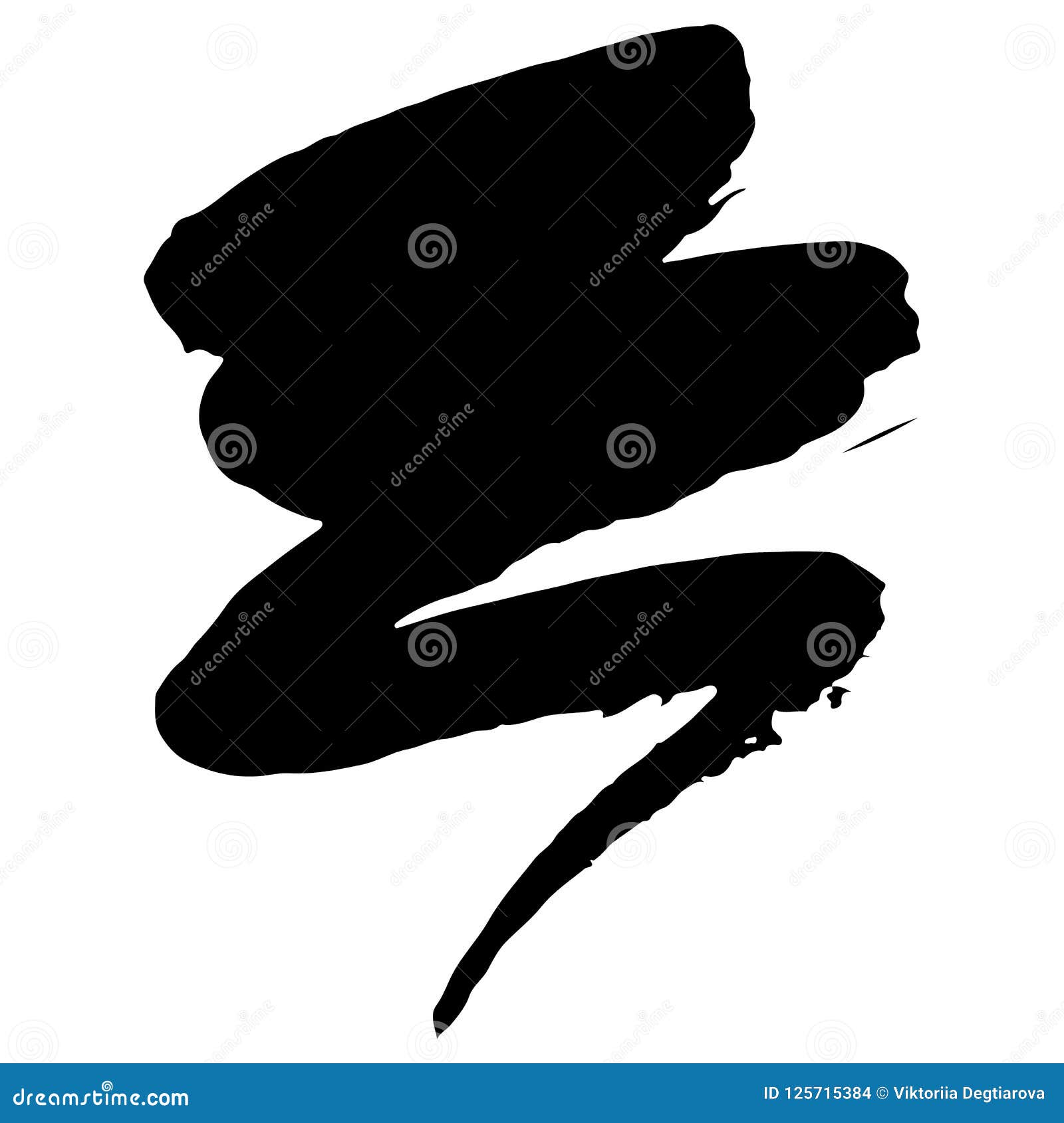 Black Ink Spots Set, Texture of Paint Spots Stock Vector - Illustration ...