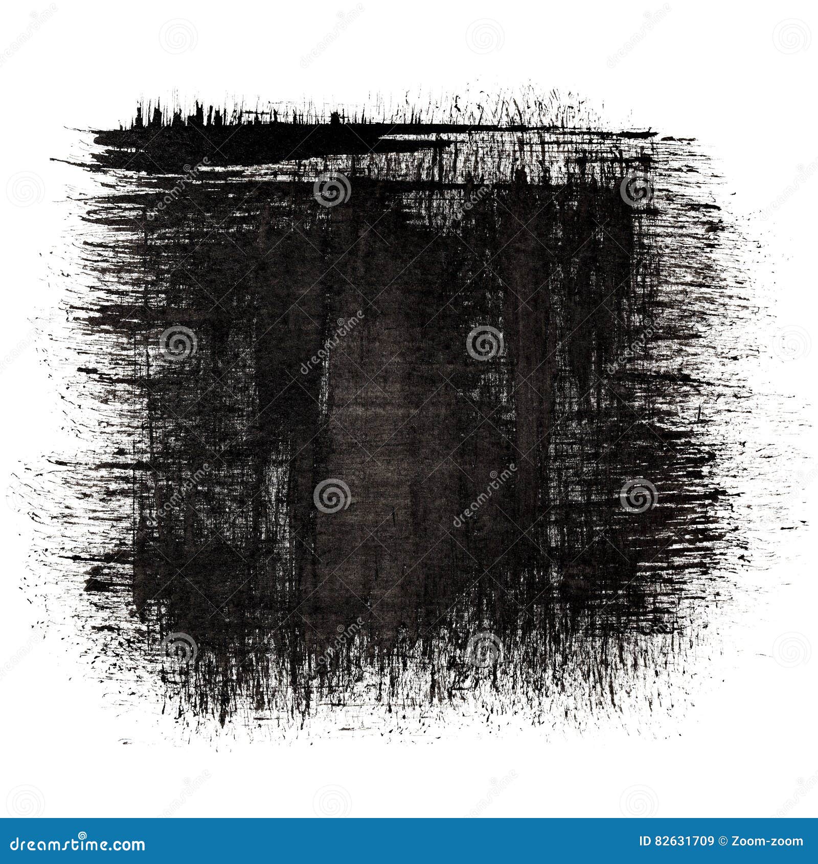 Black ink square stock illustration. Illustration of raster - 82631709