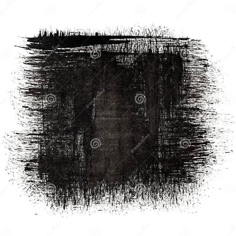 Black ink square stock illustration. Illustration of raster - 82631709