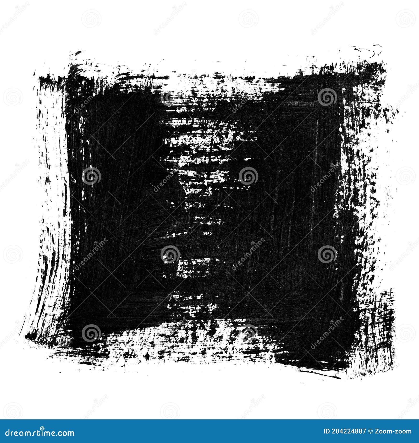 Black ink square stock image. Image of wall, isolated - 204224887