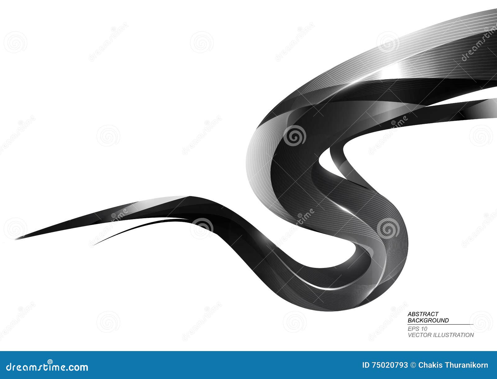 Black Ink Stripe Abstract Background Stock Vector - Illustration of ...