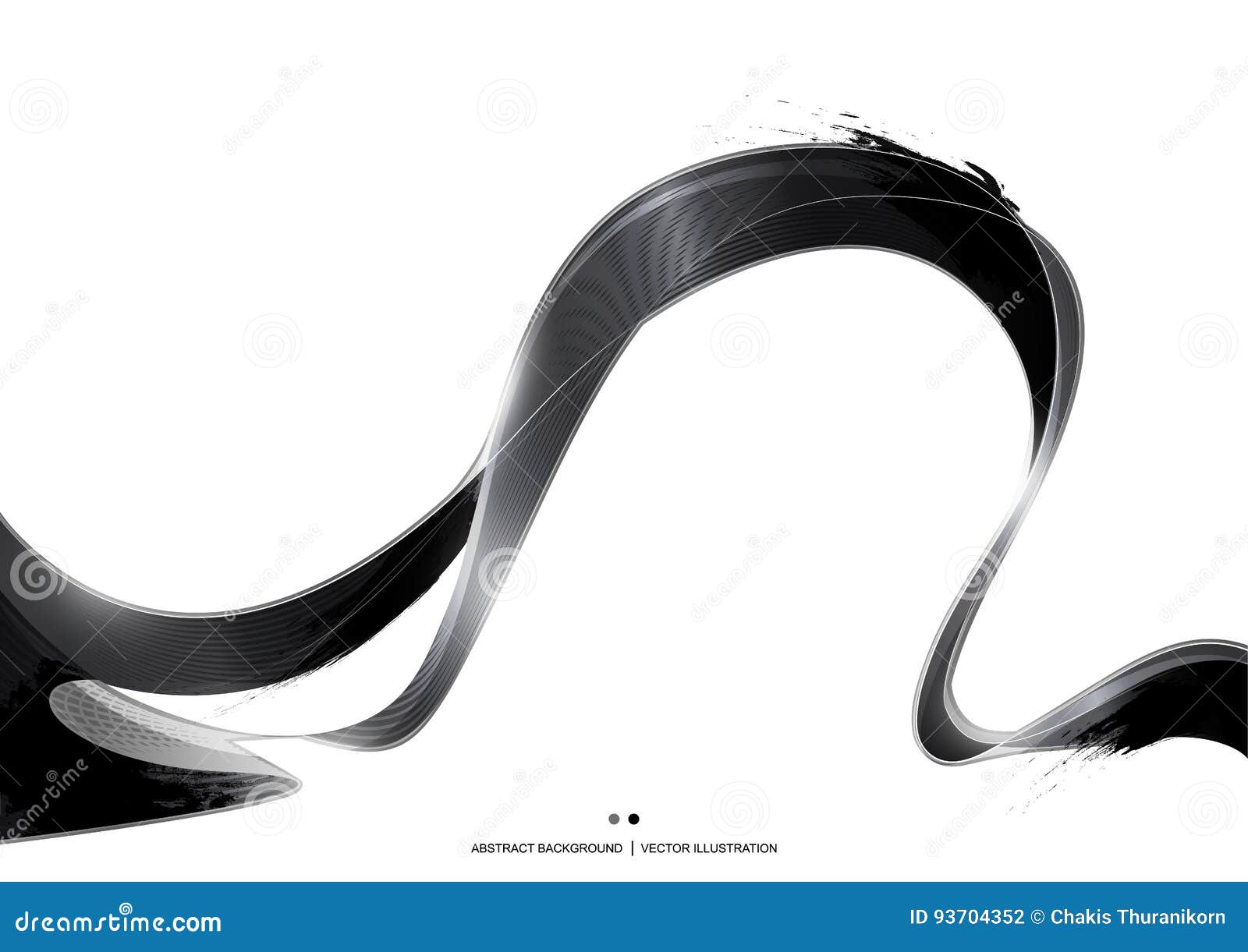 Black Ink Stripe Abstract Background, Vector Illustration Stock Vector ...