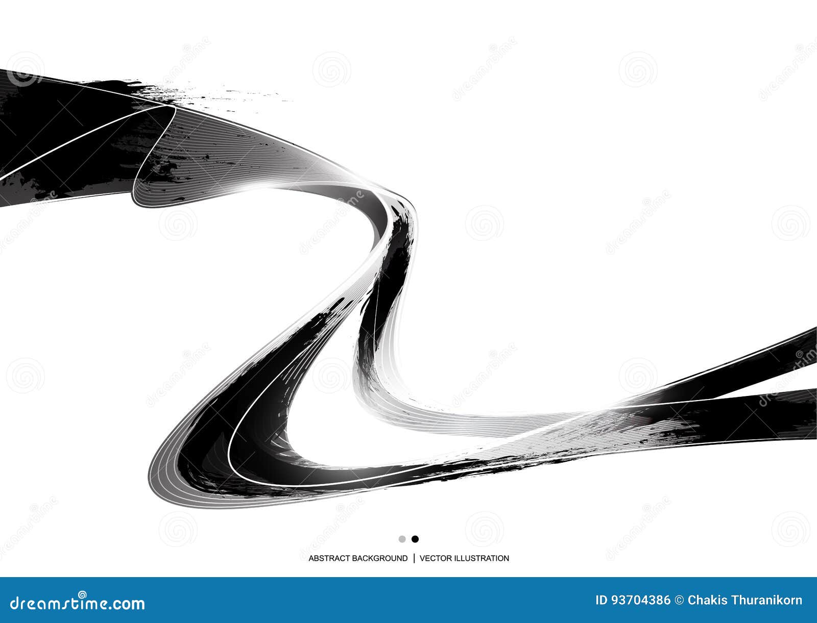 Black Ink Stripe Abstract Background, Vector Illustration Stock Vector ...