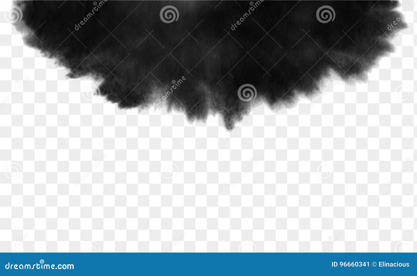 Black Ink Wash Detailed Grunge Splash. Vector Illustration Stock Vector ...