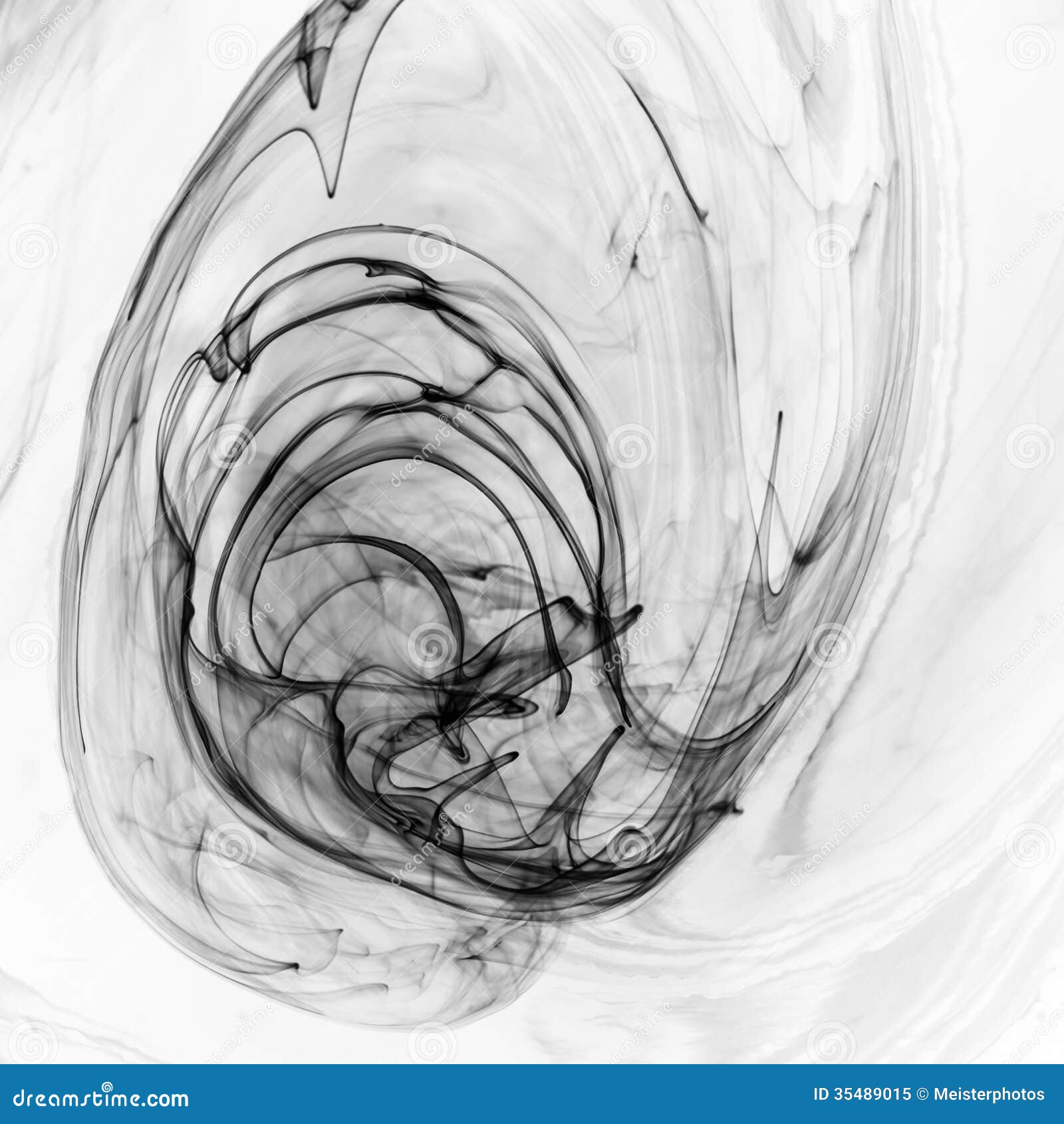 Black ink in water stock image. Image of abstract, liquid - 35489015