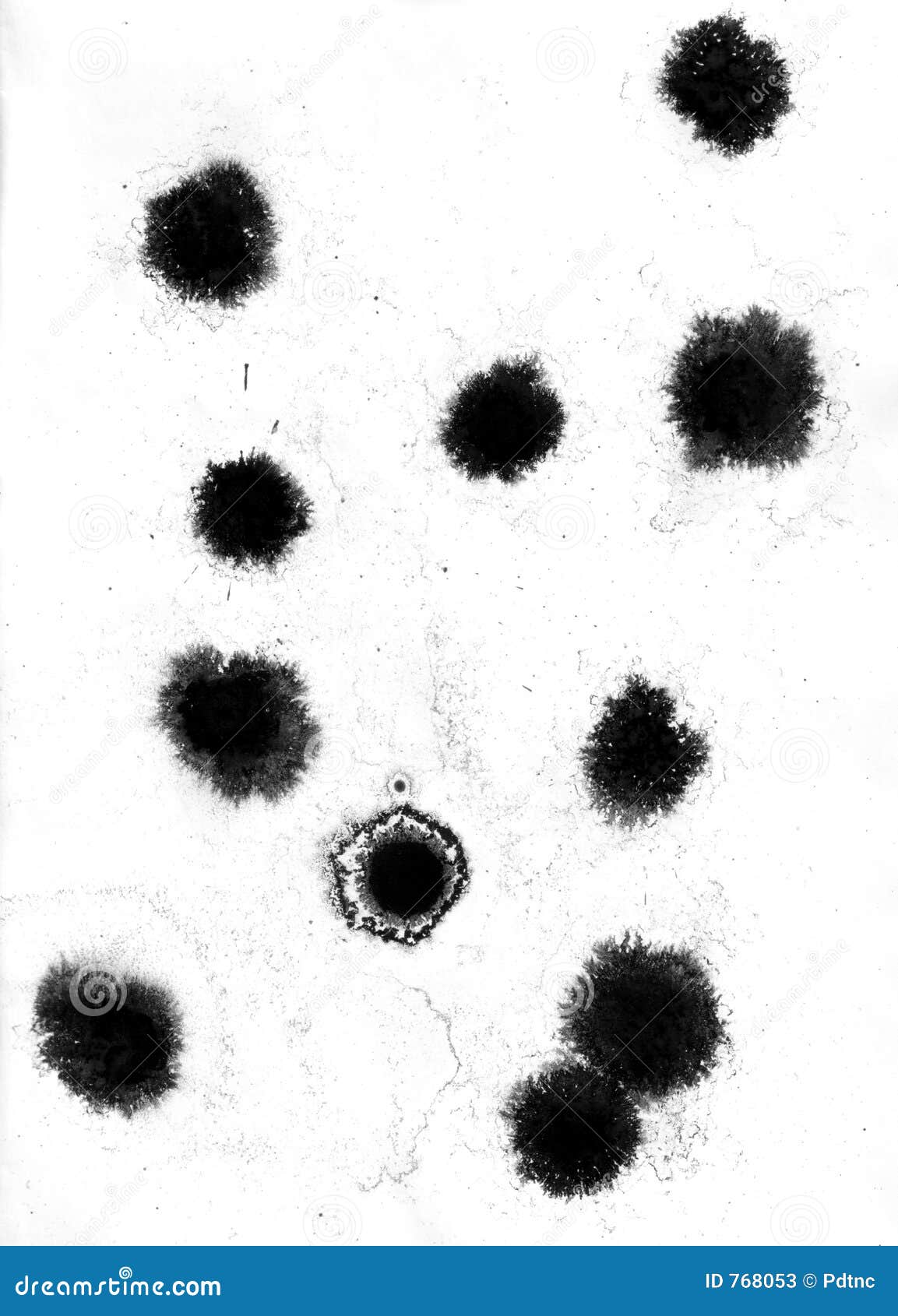 Black Ink Wet Fuzzy Drips stock image. Image of white, texture - 768053