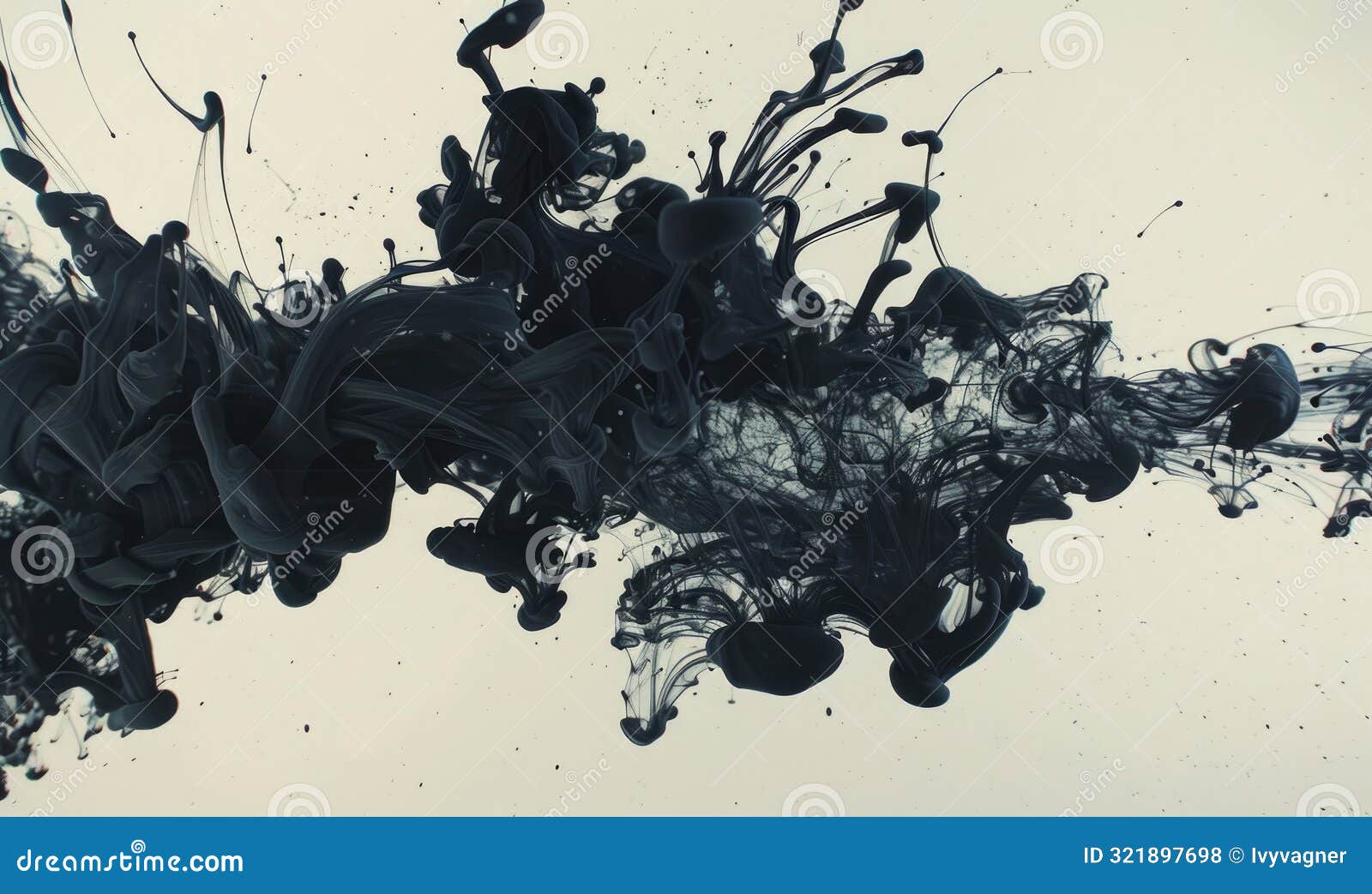 Black Ink on White Background Stock Illustration - Illustration of ...