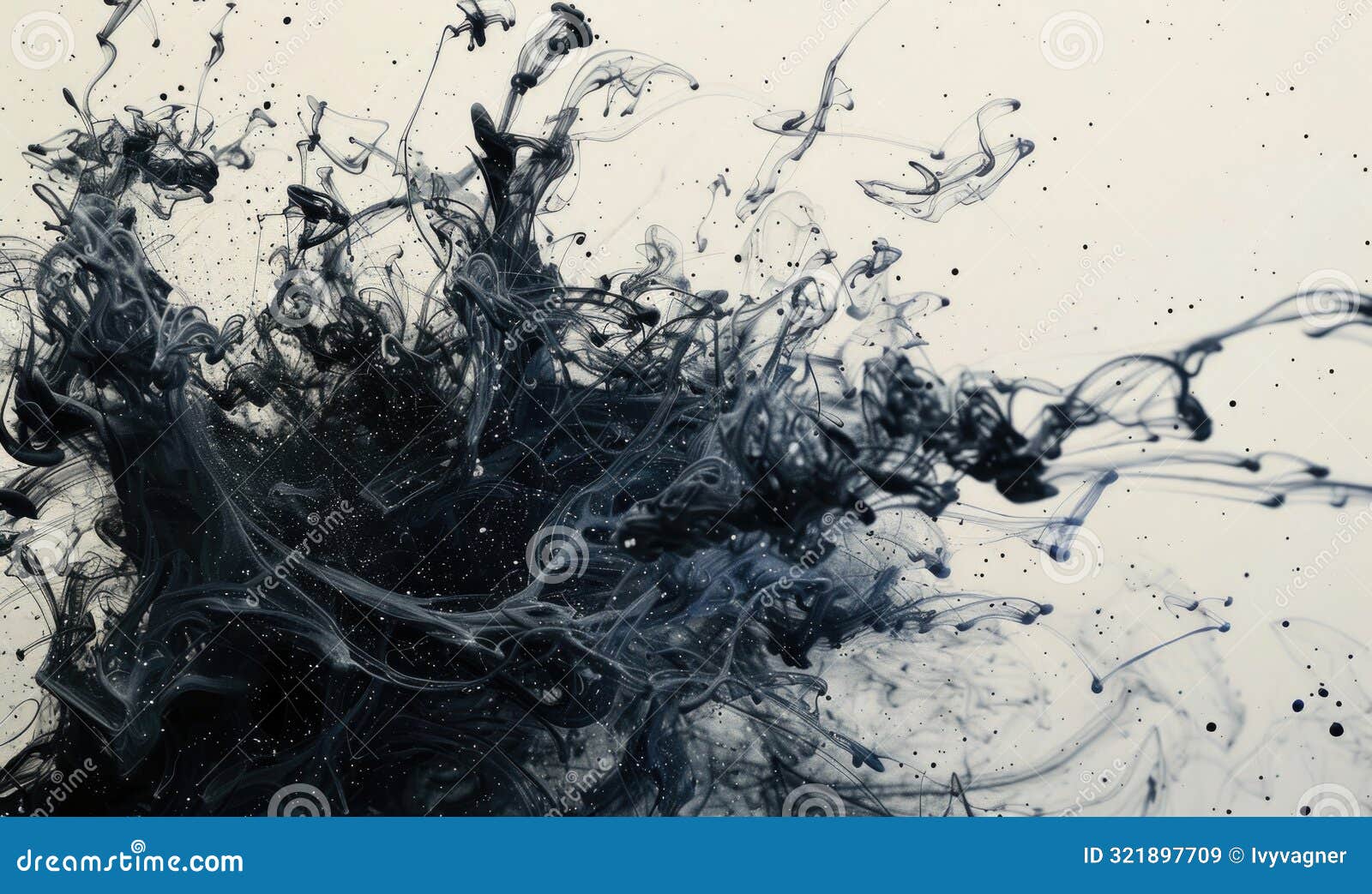 Black Ink on White Background Stock Image - Image of surface, wallpaper ...