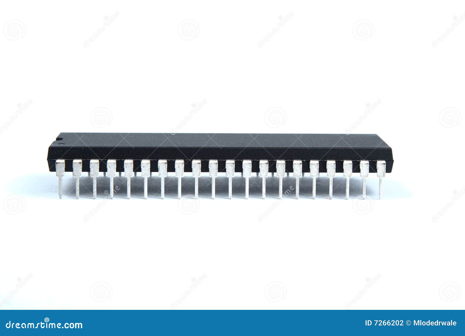 Black integrated circuit. stock photo. Image of closeup - 7266202
