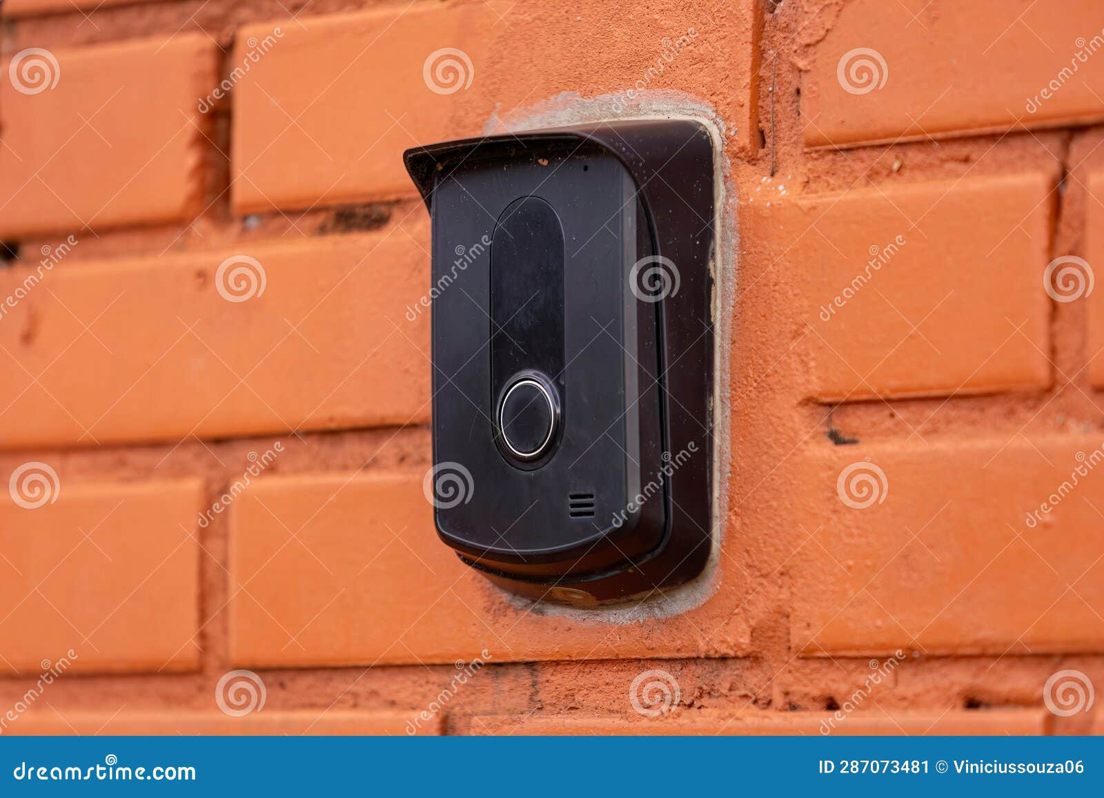 Intercom Device With Numbers On Old Breaking Plaster Wall Royalty-Free ...