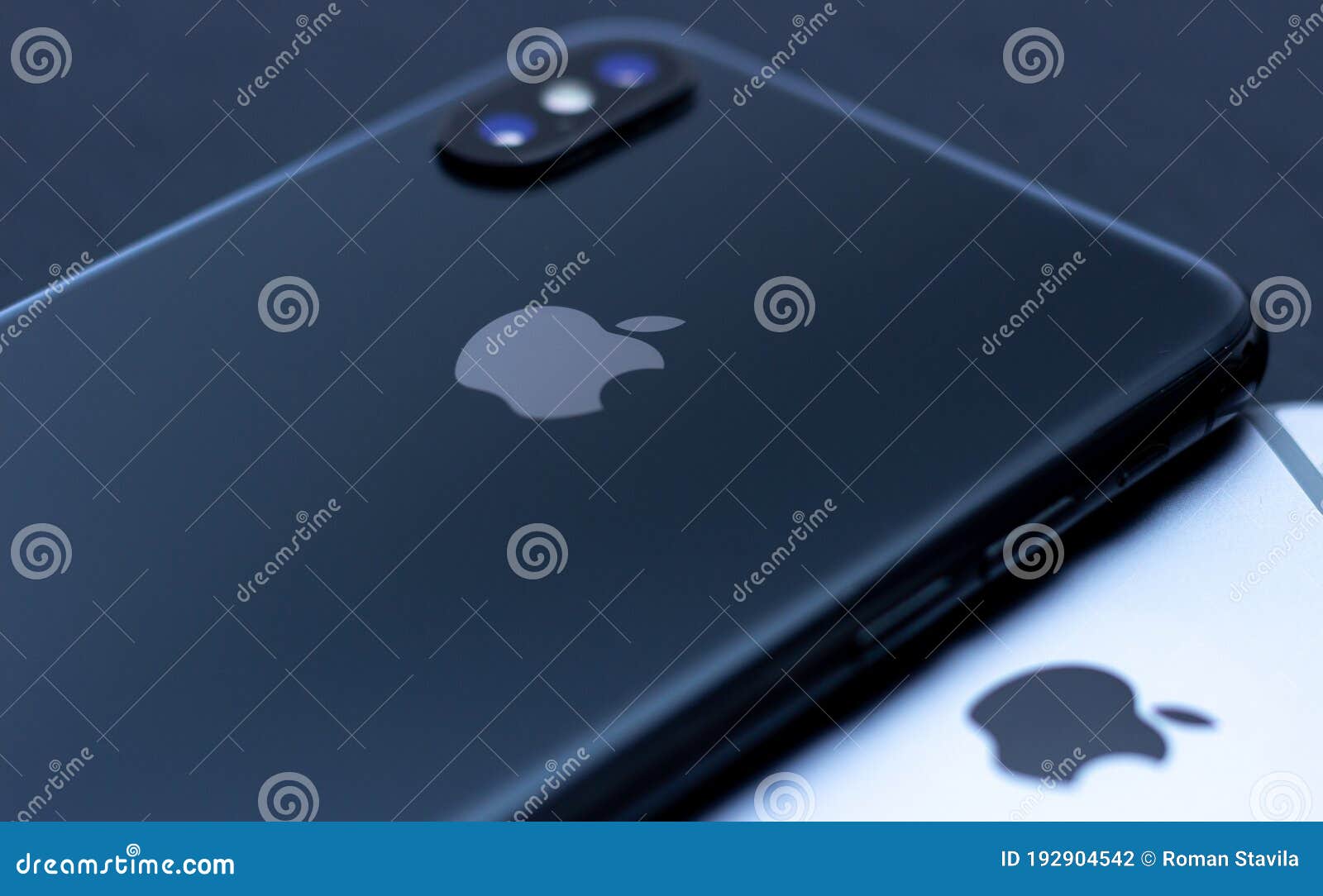 Black IPhone X Logo, Back Panel with Logo Editorial Photography - Image ...