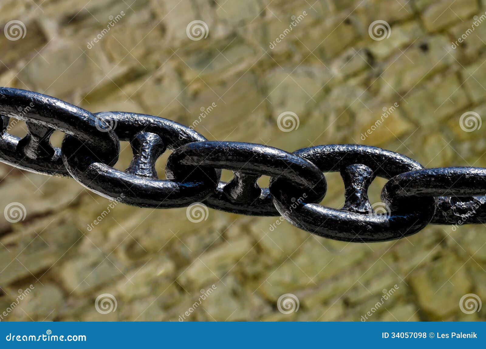 Black iron chain stock photo. Image of chain, security - 34057098