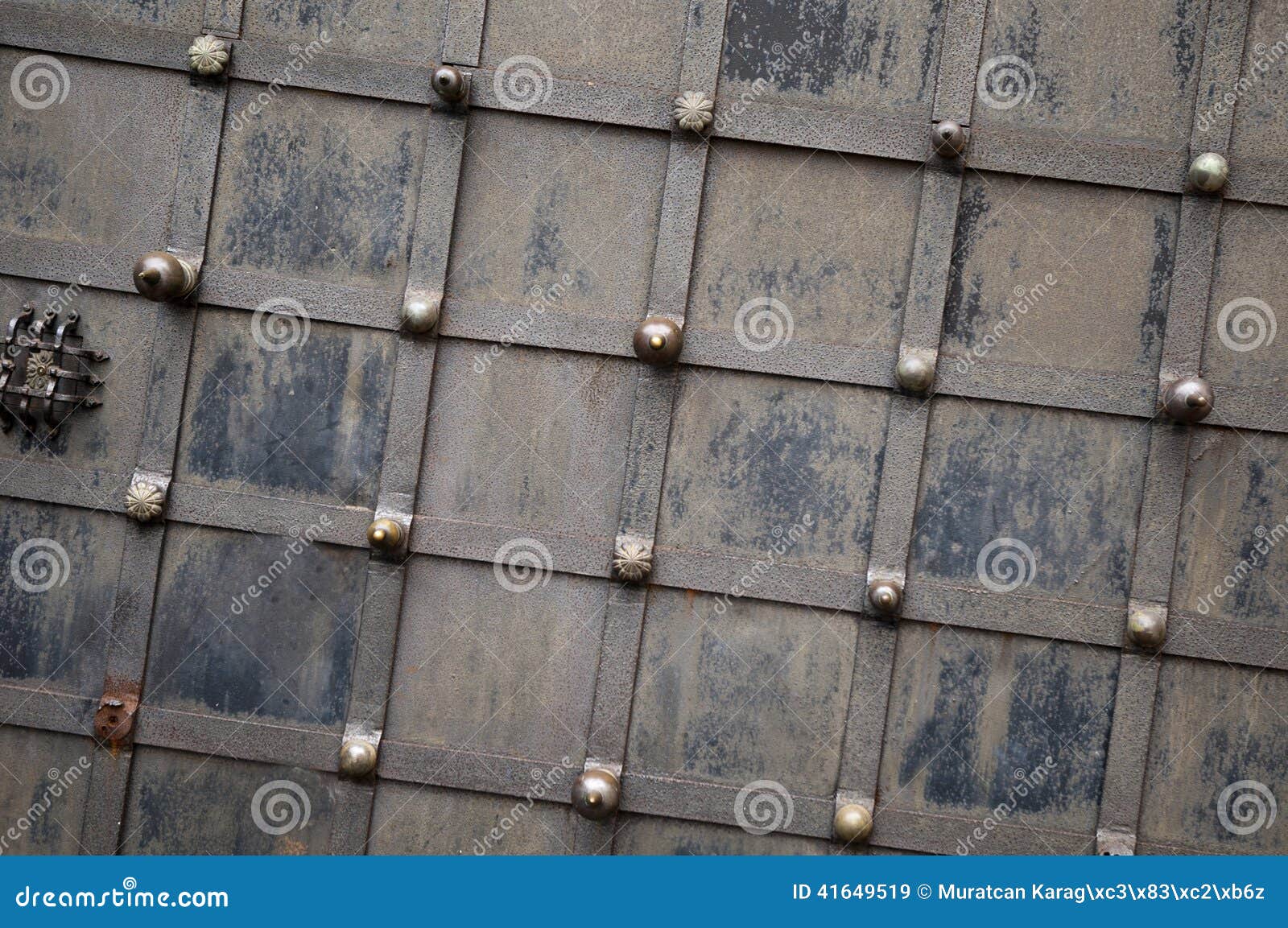 Black Iron Door Texture Using by Background Stock Image - Image of ...