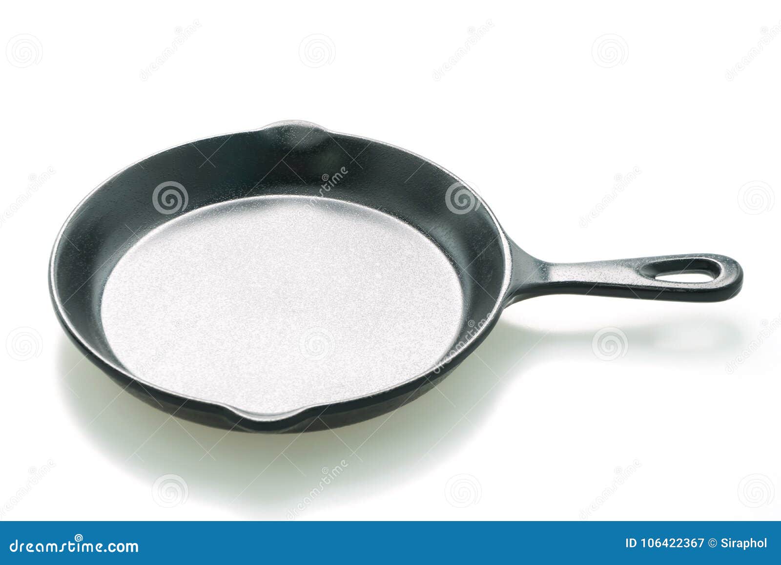 Black iron pan stock image. Image of kitchenware, cookware - 106422367