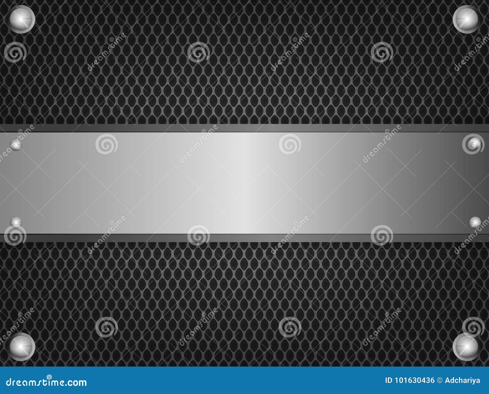 Black Iron Template Steel Texture Or Metal Pattern Background. Vector ...