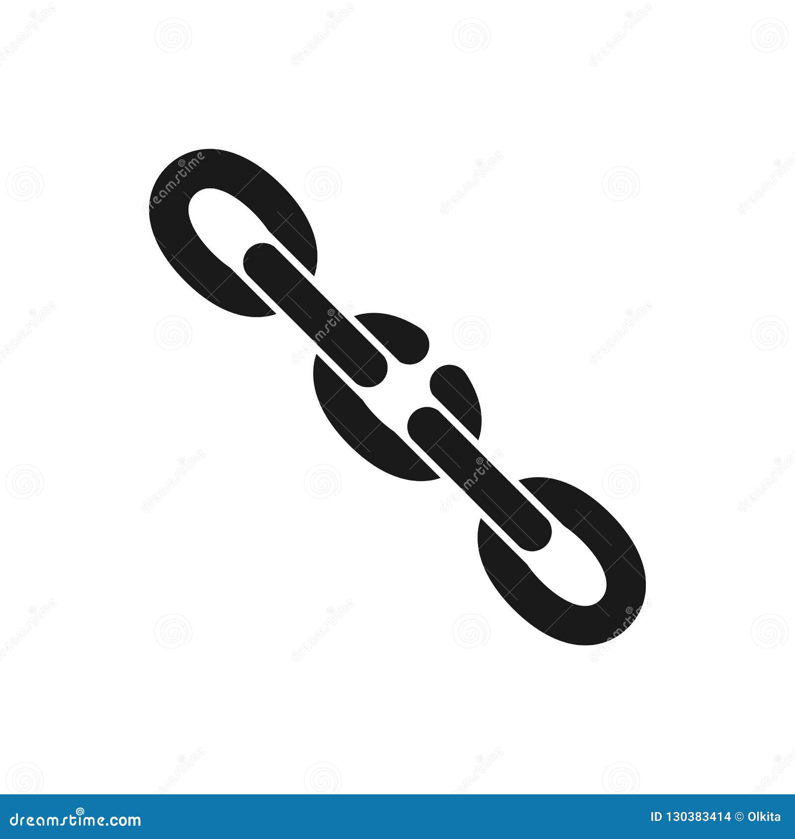 Link And Unlink Icons Lock And Unlock Chain Symbol Vector Illustration ...