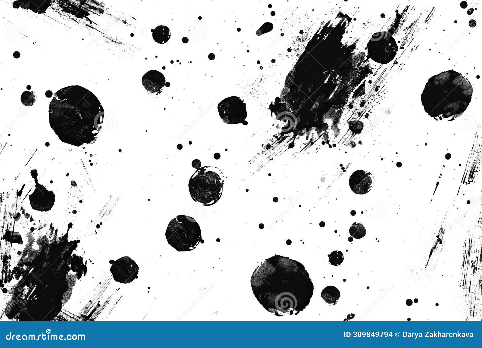 Black Isolated Ink Dots Background. Minimalist Background Featuring ...