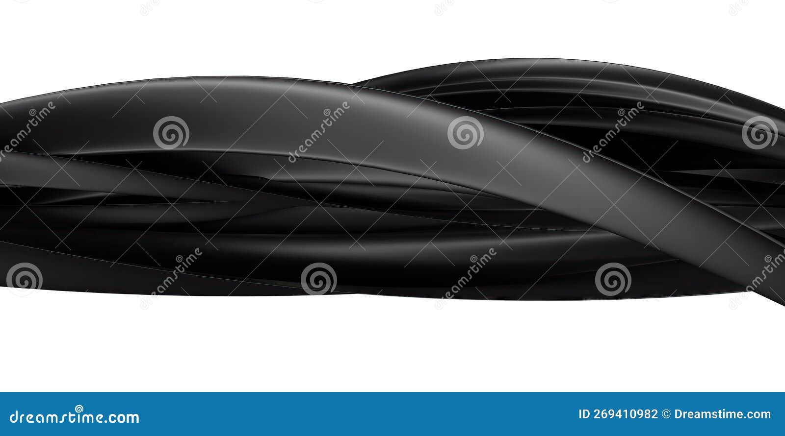 Black Isolated Multiple Metal Streams Abstract Dramatic Modern Luxury ...