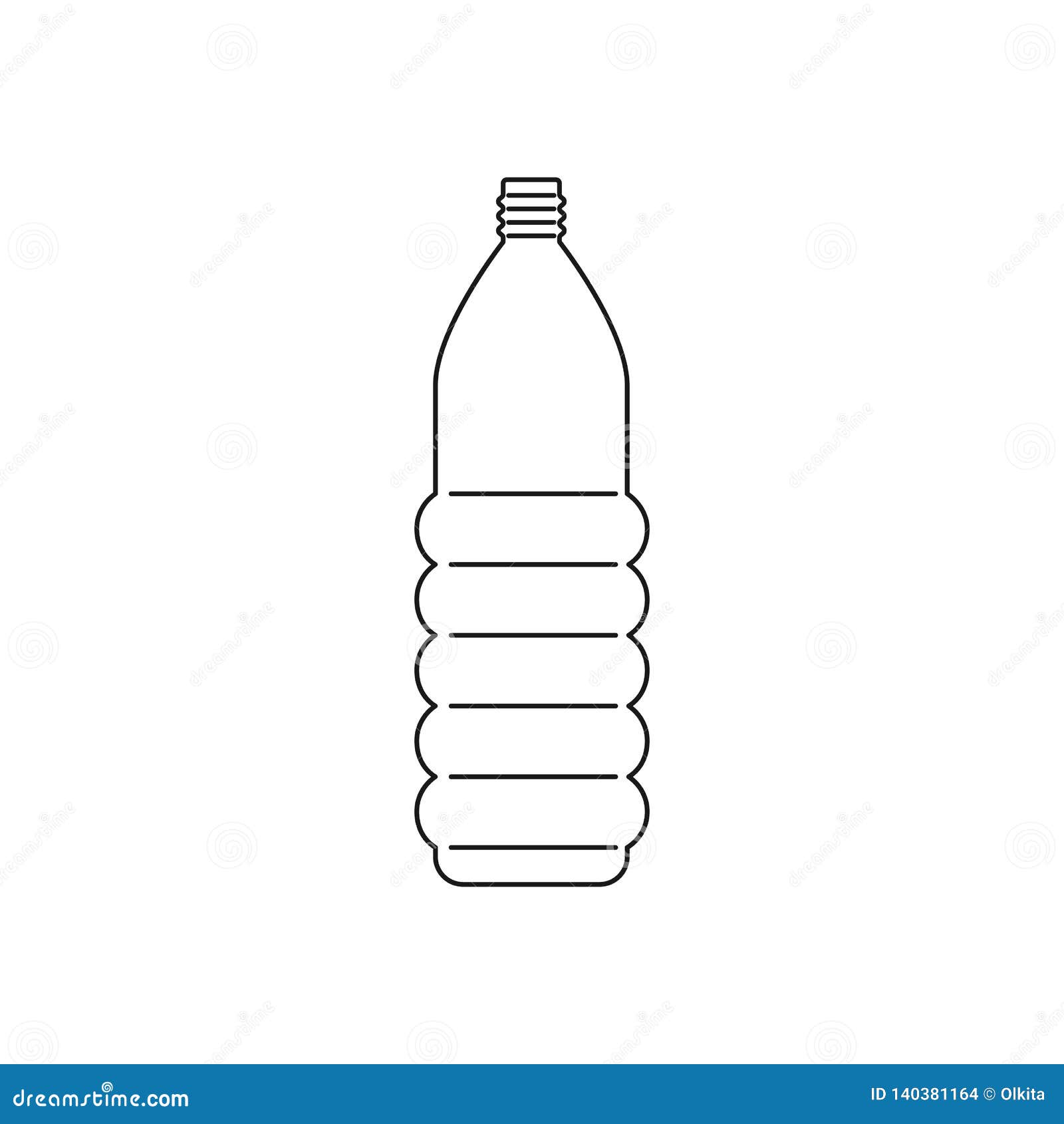 Plastic Bottle Outline