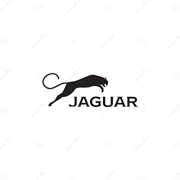 Black Jaguar Running Logo Design Template Stock Vector - Illustration ...