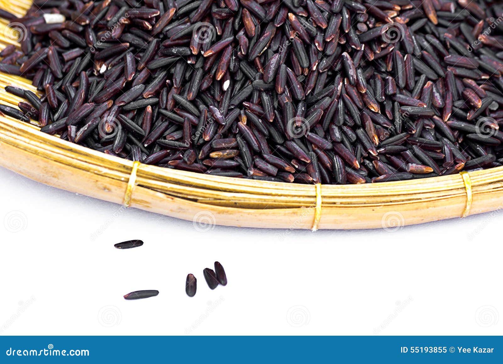 Black Jasmine Rice (Rice Berry) Stock Image - Image of biologic ...