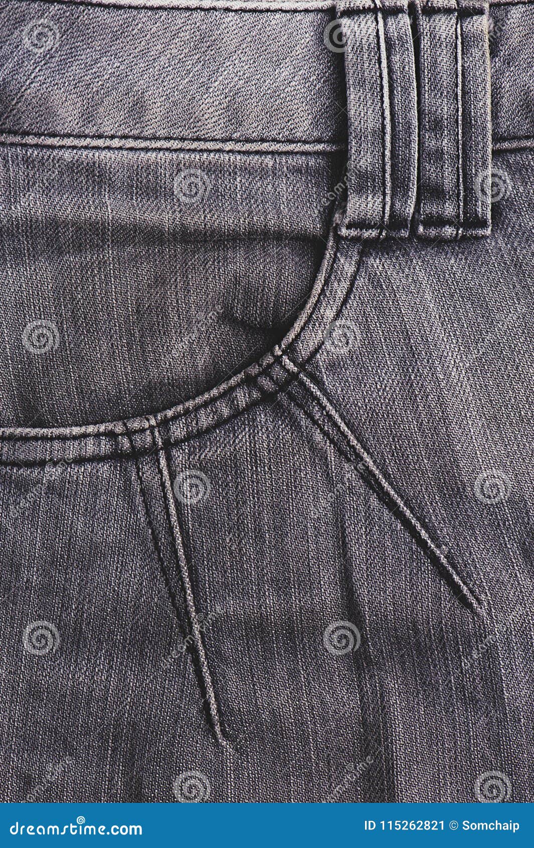 Black Jeans Back Side Pocket Stock Image - Image of dark, back: 115262821