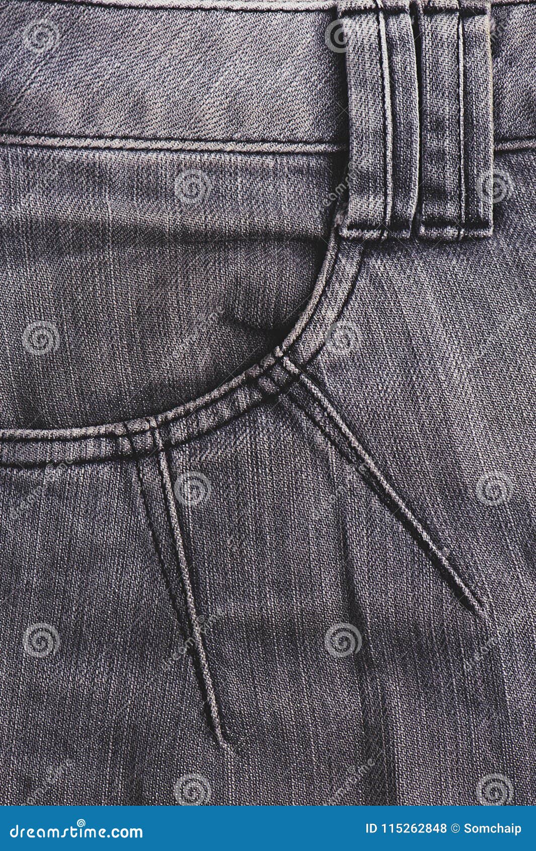 Black Jeans Back Side Pocket Stock Photo - Image of clothes, abstract ...