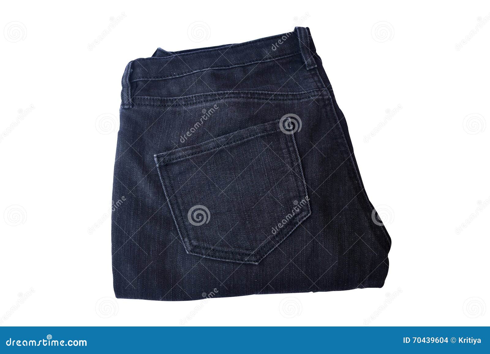 Black Jeans, Clothing, Denim on White Background Stock Photo - Image of ...