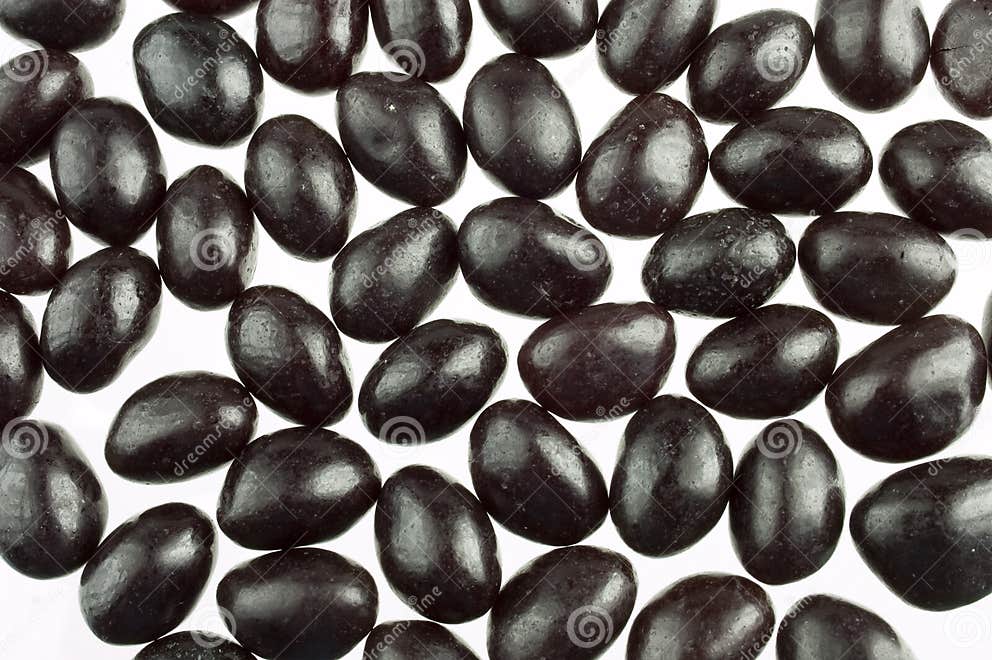Black jelly beans stock photo. Image of black, background - 14232540