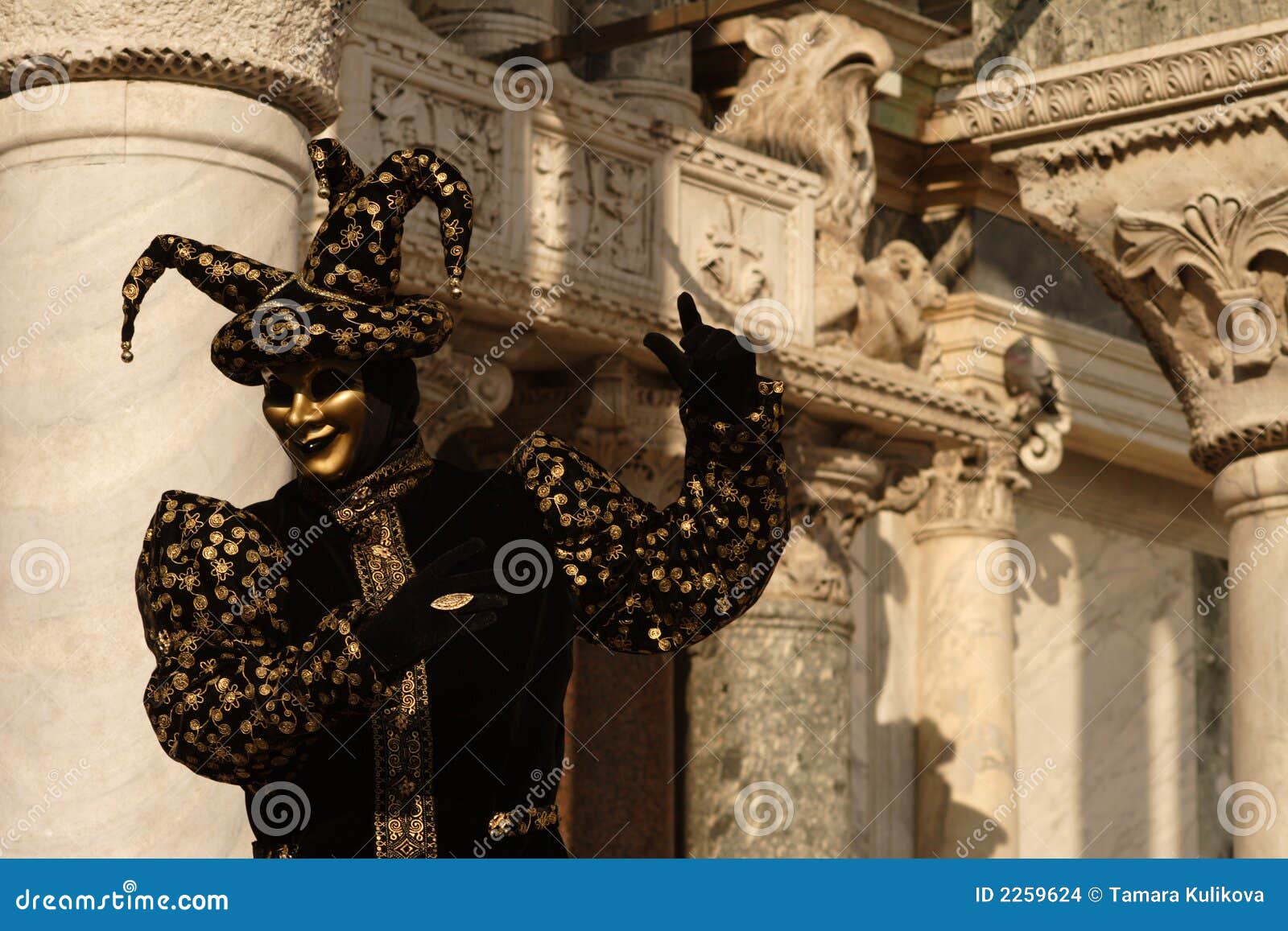 Black jester stock photo. Image of theater, venezia, holiday - 2259624